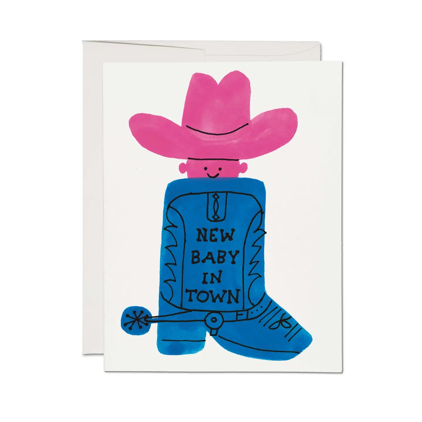 Boot Baby Greeting Card – Beatnik Fine Goods