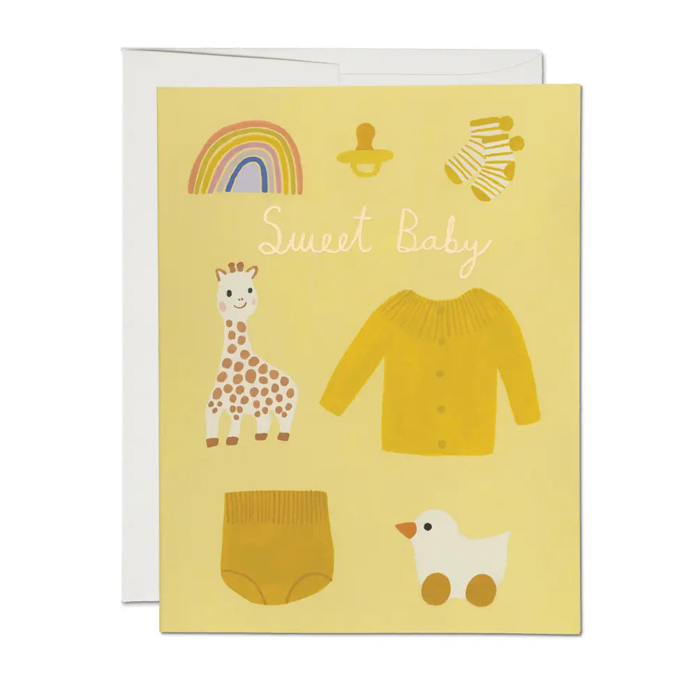 Yellow Baby Card – Beatnik Fine Goods